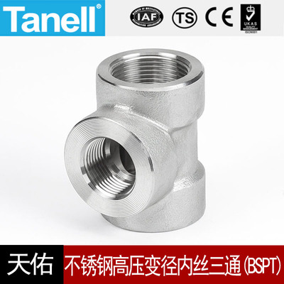 Tanell高压变径内丝三通BSPT