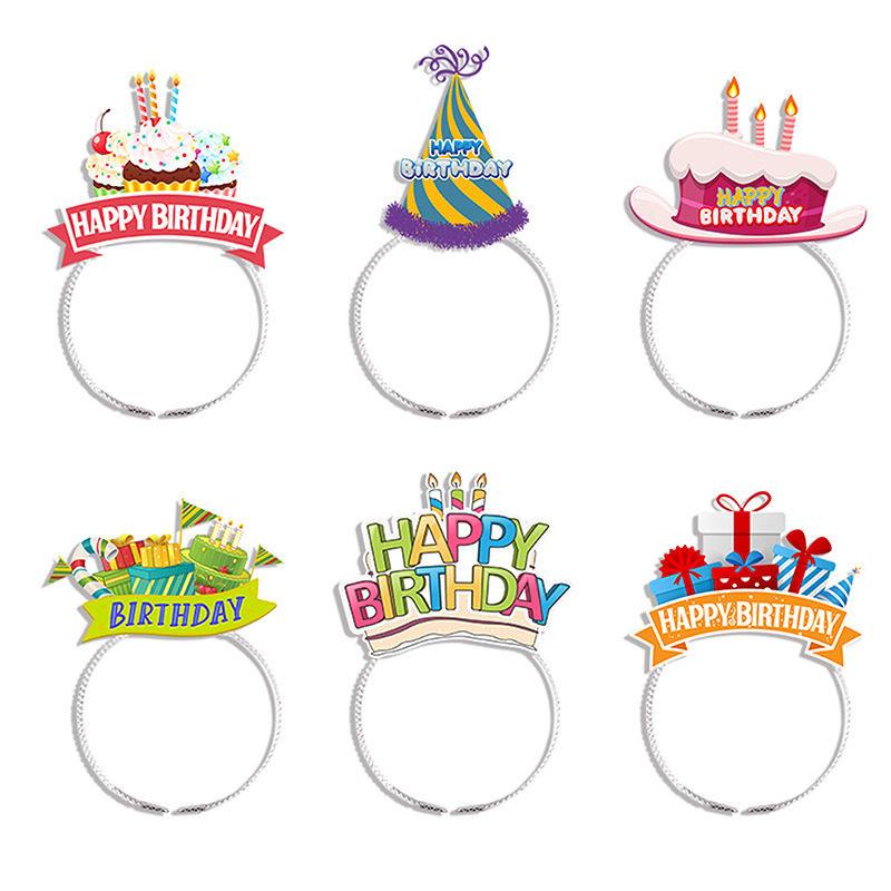 Happy birthday聚会装饰用品头箍儿童宝宝生日派对装扮发箍道具