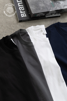 50支双面柔和丝光短袖T恤6599