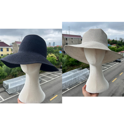 3d-59亮丝折叠不变形大帽檐高品质显脸小遮阳防晒太阳帽Z26-6