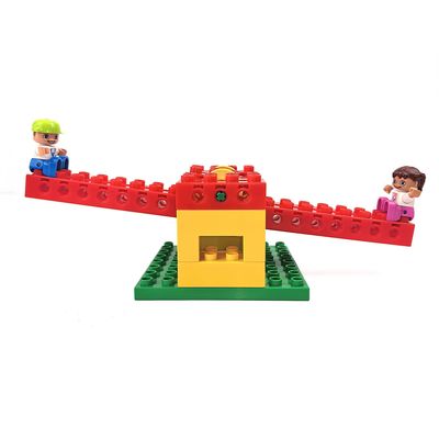 大颗粒积木配件搭建乐园跷跷板益智拼搭玩具引流体验亲子互动礼物