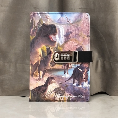 密码本带锁日记本儿童少女心笔记本子简约文艺精致网红欧式复古手