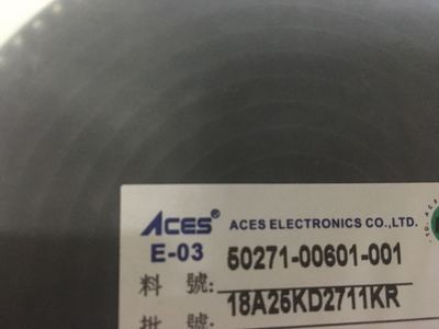 ACES 宏致 50271-00601-001 1.25mm 间距 6p wafer 连接器