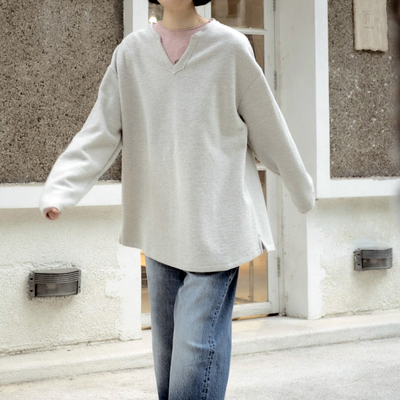 caicaicai白tofu缩绒羊毛衣