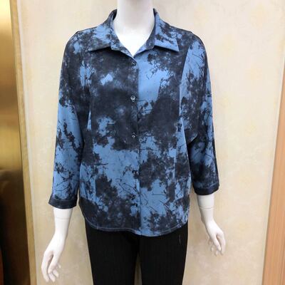 大码外搭衬衣水墨风