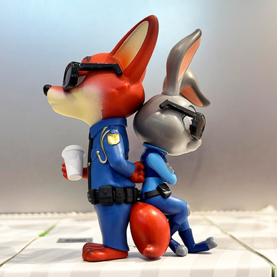 疯狂动物城最 佳拍档盲盒手办公仔玩偶摆件52toys迪士尼zootopia