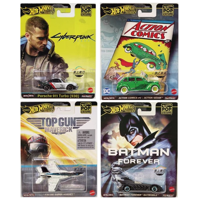 风火轮hotwheels电影流行文化HXD63赛博朋克保时捷911大黄蜂F18E