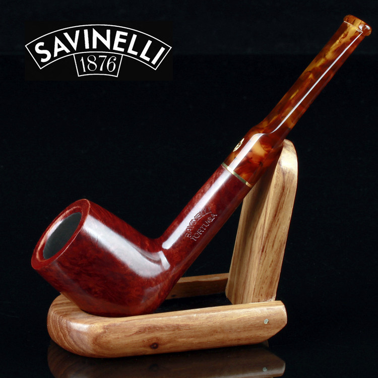 意大利沙芬savinelli原装进口石楠木烟斗玉雕盖系列光面127_虎窝淘
