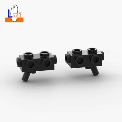 积木1x2x2/3手枪6面带柄武器