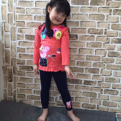 85.90.98码女童英国原单套装peppapig