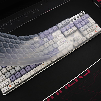 天翅键盘膜适合狼蛛F2068 PRO机械键盘保护膜F2088可爱圆球键帽膜