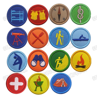 童子军学生徽章Scouting魔术贴章