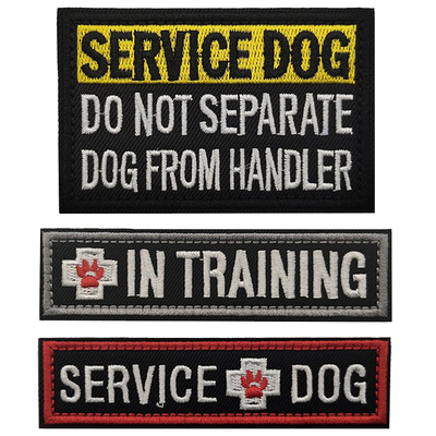 狗章intraning狗背带刺绣布贴章