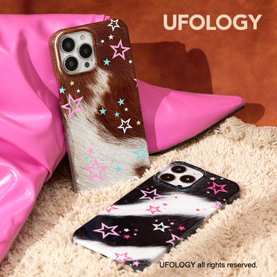 菲林手机壳星星皮草原创