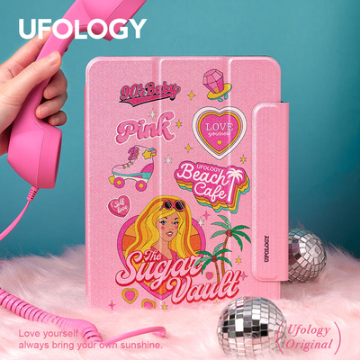 Ufology原创粉色甜美磁吸ipad壳