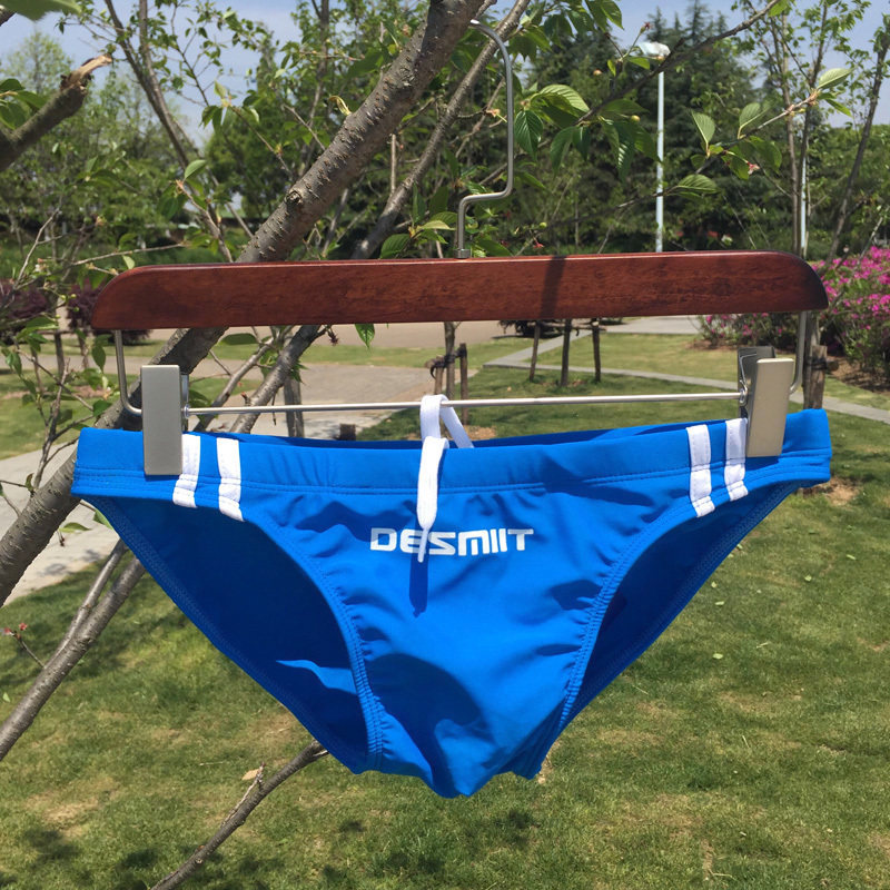 DESMIIT 泳裤男 性感日系泳衣 温泉沙滩裤潮三角裤带排水线比泳裤