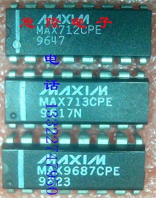 MAX712CPE MAX713CPE MAX9687CPE 保证正品质量保证