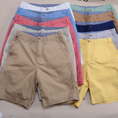 RL004夏季男士短裤五分裤中裤 宽松直筒纯棉休闲