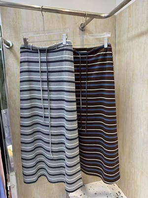 时尚洋气简约显瘦条纹半身裙