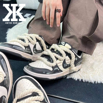 Nike耐克麻绳绑带基地爱男女低帮