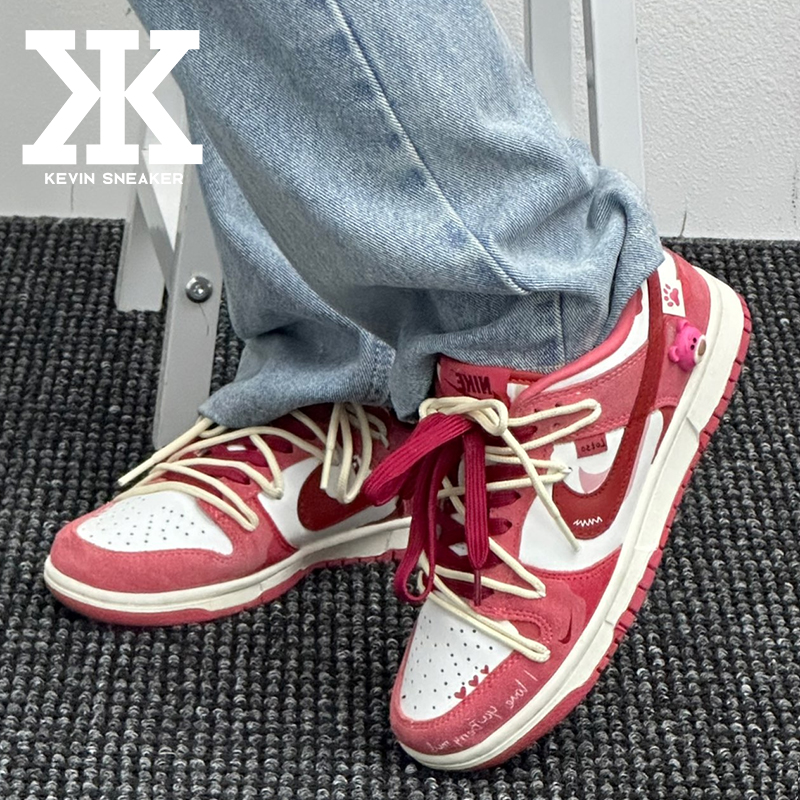 球鞋定制Nike耐克DunkLow草莓派对小熊百搭送礼简约低帮板鞋女款