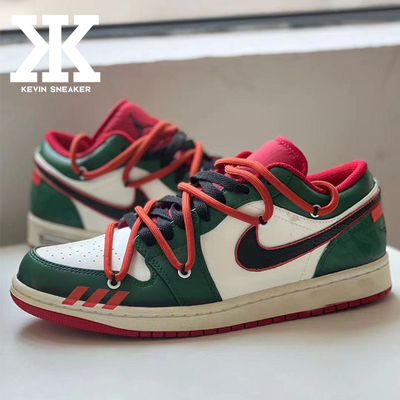 Nike耐克警戒线系带男低帮篮球鞋