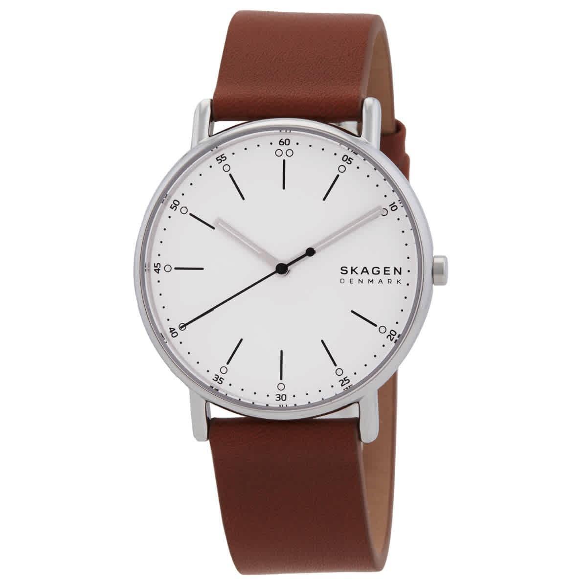 Skagen Signatur白色表盘男士手表SKW6903
