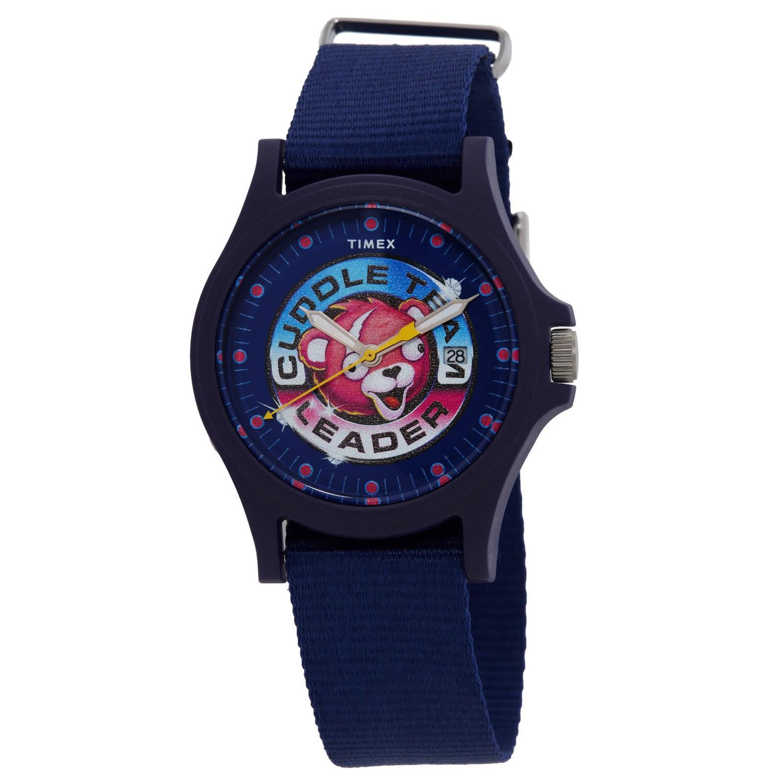 天美时Timex TW2Y46200男手表Fortnite Acadia石英蓝色表盘