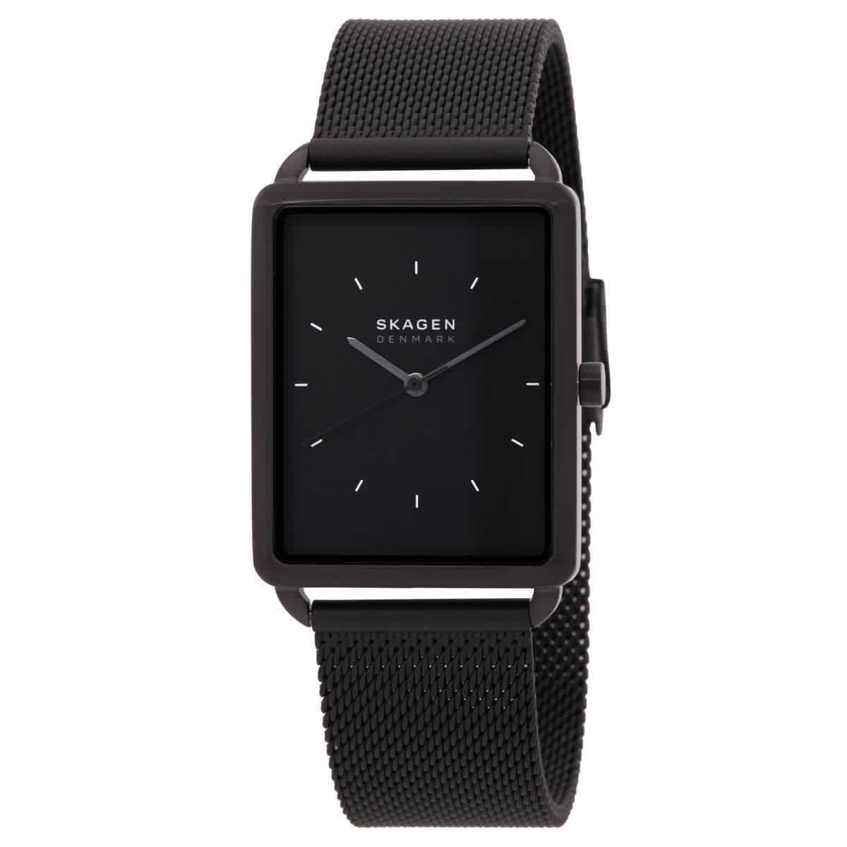 Skagen Hagen石英黑色表盘男士手表SKW6928