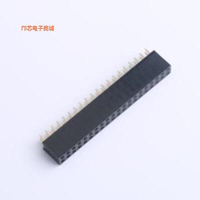 DW254R-22-40-85 -[(全新原装2.54排母2x20P 间距:2.54mm 直插