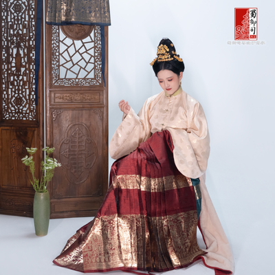 【蜀御司织造】鱼凫如意云纹古蜀万象三星堆马面裙