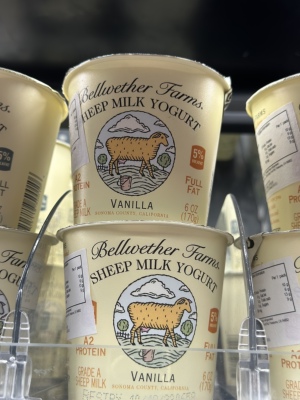 代购正品 美国进口 Bellwether Farms羊奶乳酪 云呢拿香草味 2个