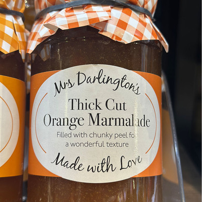 代购英国进口 MRS DARLINGTON'S厚切橙皮果酱 340克