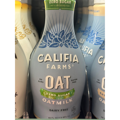 代购美国进口 CALIFIA FARMS无糖燕麦奶 oatmilk 1.4升