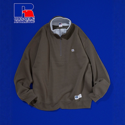 26秋冬 RUSSELL ATHLETIC x FREAK'S STORE 半拉链层叠领卫衣0007