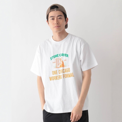 东京胖黄瓜日本代购 UNIVERSAL OVERALL 印花短袖T恤 635131