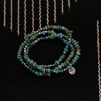 amp japan / Tumble Turquise Bracelet 天然石手链 13AHK-161