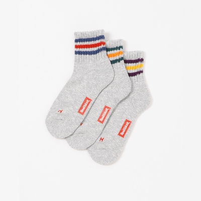 东京胖黄瓜日本代购 ITEMS 短筒休闲袜【3双】IT26230-1221021