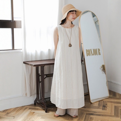 东京胖黄瓜日本代购 DOORS 蕾丝层次无袖连衣裙 DR26230-2060802