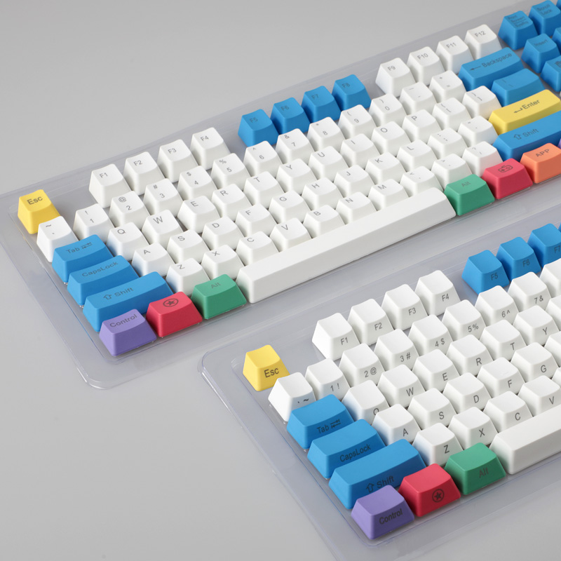 机械键盘87键PBT热升华键帽侧刻无刻104键oem适配ikbc樱桃阿米洛_虎窝淘