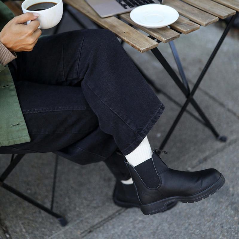 海外代购Blundstone 558女士切尔西靴防滑耐磨黑色防水皮革