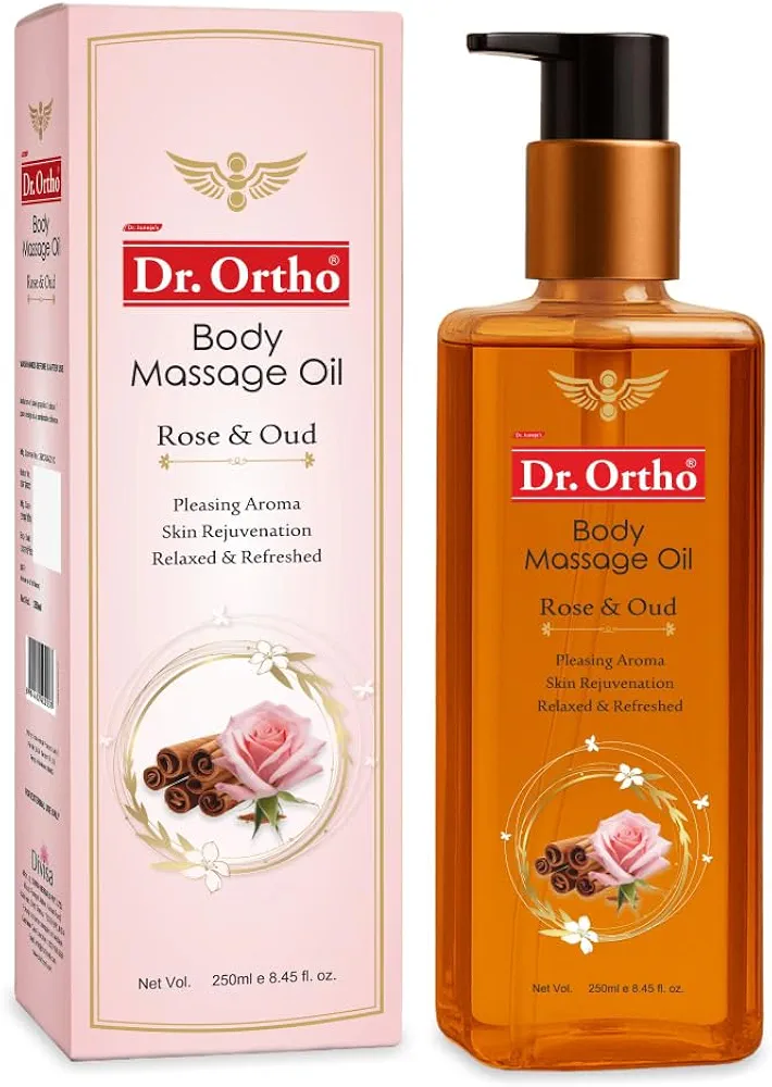 印度Dr.Ortho玫瑰沉香Rose & Oud身体按摩油嫩肤抗衰长效保湿解压