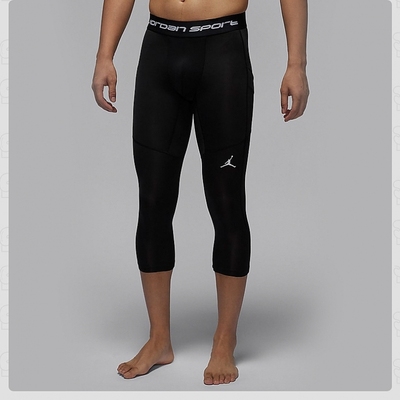 男子篮球紧身中裤速干七分裤