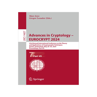 预订 Advances in Cryptology – EUROCRYPT 2024