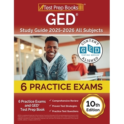 预订 GED Study Guide 2025-2026 All Subjects: 6 Practice Exams and GED Test Prep Book [10th Edition] 9781637759004