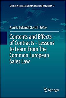 【预售】Contents and Effects of Contracts-Lessons to Learn From The Common European Sales Law