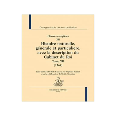 [预订]Oeuvres complètes, Vol. 12. Histoire naturelle, générale et particulière, avec la description du 9782745347329