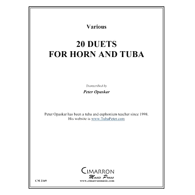 预订 20 Duets for Horn and Tuba: 9781496124753