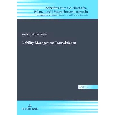 预订 Liability Management Transaktionen 责任管理交易: 9783631778814