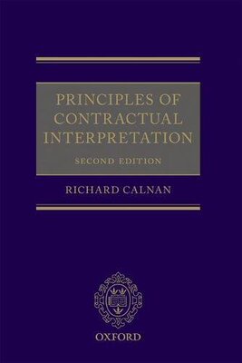 【预订】Principles of Contractual Interpretation